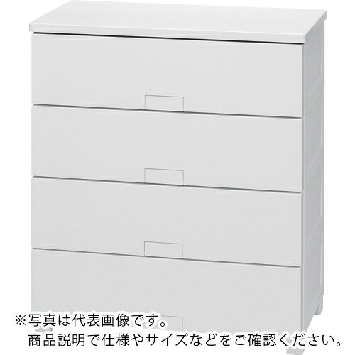 特長：TSPP環境負荷の少ない原料(PP再生材比率10%以上)を使用。天板は軽くて丈夫なハニカム構造。ホコリが入りにくい壁構造。飛出し防止用ロック機能付き。サイドローラーによるスムーズな引出し。滑り止め付きの専用脚。移動に便利なキャスター（...