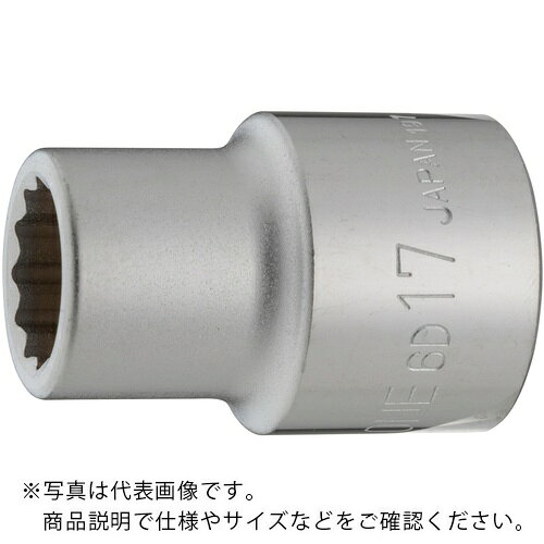 特長：スタンダードタイプで、対辺12角形状です。重工業整備まで必要なツールを取りそろえています。12角は6角よりも、ボルト頭やナットに対して2倍差し込みやすく作業効率がアップします。用途：ボルト・ナットの締付け・緩め作業用。仕様：差込角(m...
