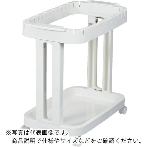 特長：レジ袋を有効利用してゴミが分別できます。底板付で水分の多いゴミも安心です。用途：ゴミ箱に。仕様：色：ホワイト間口(mm)：485奥行(mm)：280高さ(mm)：470キャスター付材質／仕上：ポリプロピレン(PP)　●代表画像について...