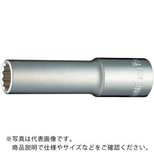 特長：ボルトが突き出したナットを回すのに最適です。深い箇所のナットにも最適です。用途：ボルト・ナットの締付け・緩め作業用。仕様：差込角(mm)：12.7全長(mm)：83対辺形状：12角対辺寸法(インチ)：1/2インチサイズ材質／仕上：構造...