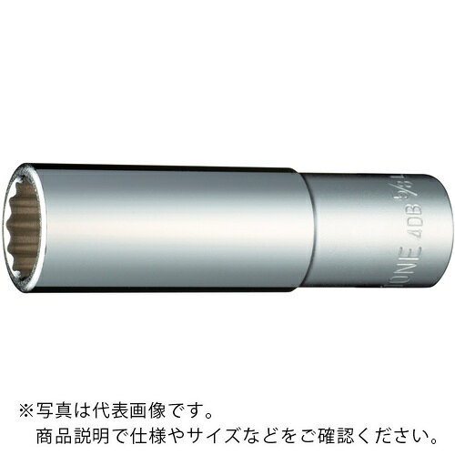 特長：ボルトが突き出したナットを回すのに最適です。深い箇所のナットにも最適です。用途：ボルト・ナットの締付け・緩め作業用。仕様：差込角(mm)：12.7全長(mm)：83対辺形状：12角対辺寸法(インチ)：5/8インチサイズ材質／仕上：構造...