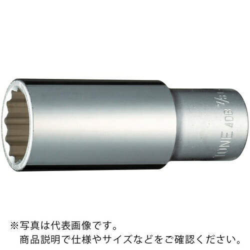 特長：ボルトが突き出したナットを回すのに最適です。深い箇所のナットにも最適です。用途：ボルト・ナットの締付け・緩め作業用。仕様：差込角(mm)：12.7全長(mm)：83対辺形状：12角対辺寸法(インチ)：7/8インチサイズ材質／仕上：構造...