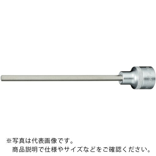 特長：超ロングタイプのため、今まで作業できなかった奥深い箇所の六角穴付ボルトの着脱に便利です。早回しに便利なローレット加工仕上げです。仕様：差込角(mm)：12.7対辺寸法(mm)：5ビット長さ(mm)：118全長(mm)：150材質／仕上...