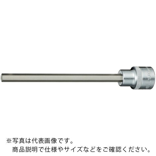 特長：超ロングタイプのため、今まで作業できなかった奥深い箇所の六角穴付ボルトの着脱に便利です。早回しに便利なローレット加工仕上げです。仕様：差込角(mm)：12.7対辺寸法(mm)：7ビット長さ(mm)：118全長(mm)：150材質／仕上...