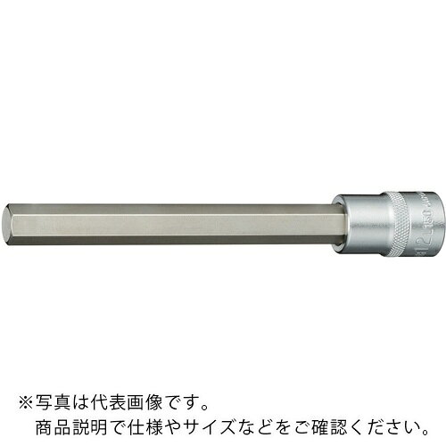 特長：超ロングタイプのため、今まで作業できなかった奥深い箇所の六角穴付ボルトの着脱に便利です。早回しに便利なローレット加工仕上げです。仕様：差込角(mm)：12.7対辺寸法(mm)：12ビット長さ(mm)：115全長(mm)：150材質／仕...