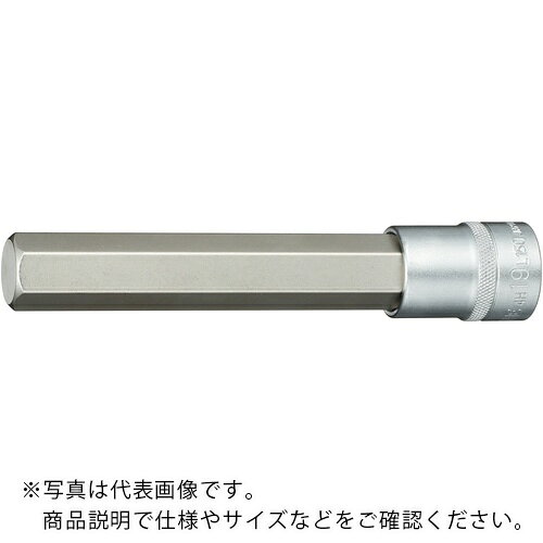 特長：超ロングタイプのため、今まで作業できなかった奥深い箇所の六角穴付ボルトの着脱に便利です。早回しに便利なローレット加工仕上げです。仕様：差込角(mm)：12.7対辺寸法(mm)：19ビット長さ(mm)：110全長(mm)：150材質／仕...