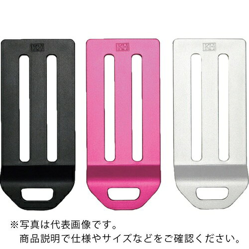 特長：安全帯用部材です。色は3色あります。下穴には、安全コードが取り付け可能です　。用途：基陽製品の補修部品として仕様：色：ピンク適合ベルト幅(mm)：50幅(mm)：38高さ(mm)：87奥行(mm)：7厚さ(mm)：2重さ(g)：132...