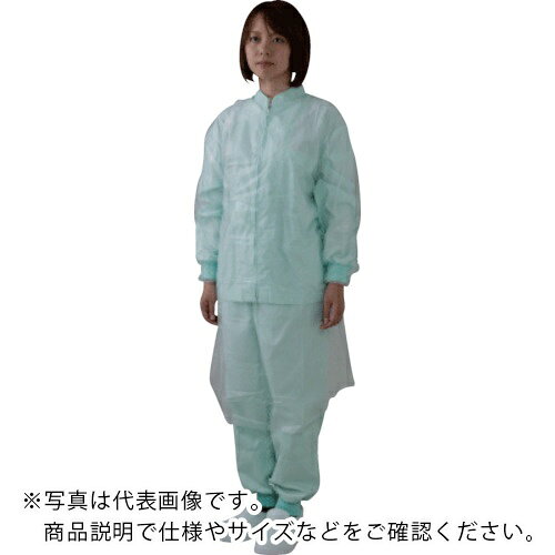 特長：使い捨てタイプのポリエチレン製袖付エプロンです。用途：医療・介護・食品加工仕様：色：クリアサイズ：フリー着丈(cm)：約80厚さ(mm)：0.27全長(mm)：1050幅(mm)：950材質／仕上：ポリエチレン　●代表画像について 商...