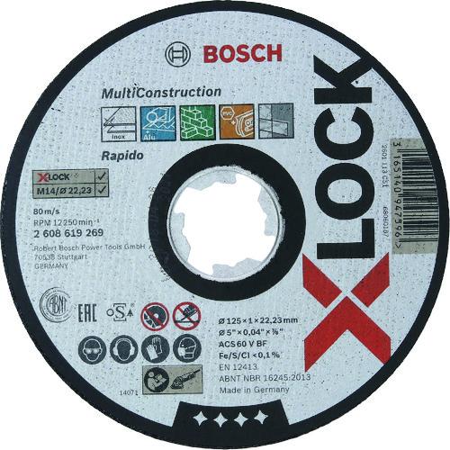 特長：幅広い材料の切断作業に使えます。ボッシュ新・砥石交換システム「X-LOCK」対応です。用途：鉄、非鉄金属、石材、陶器タイル、プラスチック、等に。仕様：砥材：AC粒度(#)：60硬度：ハード外径(mm)：125刃厚(mm)：1.0穴径(...