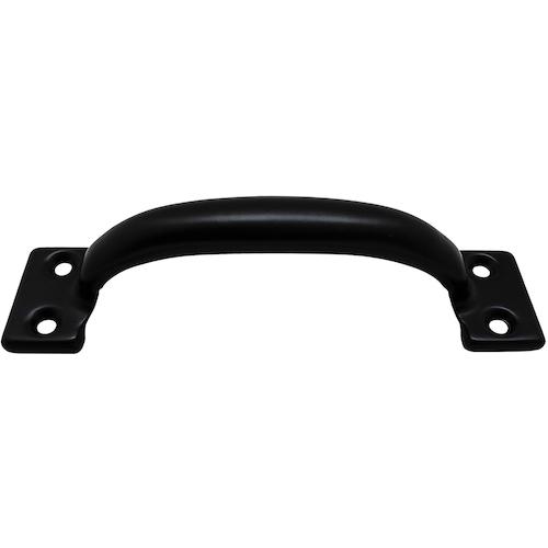 特長：カントリー家具にもぴったりのスチールハンドルですので、ドア、家具用の取っ手としてご使用ください。家具の模様替え、DIYに使用し、自分好みのお部屋にできます。仕様：全長(mm)：146全高(mm)：37色：ブラック適合扉厚(mm)：19...