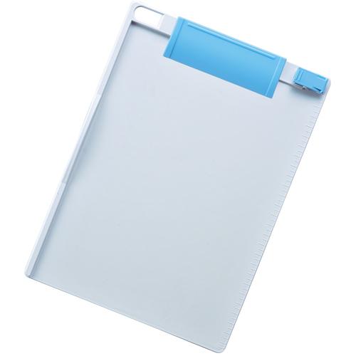 特長：機能満載のクリップボードです。仕様：色：青商品：170×234×14mmパッケージ：246×180×14mm材質／仕上：本体：ABS クリップ：ABS ペンホルダー：ABS 板バネ：スチール　●メーカー取寄商品について 本商品はメーカ...