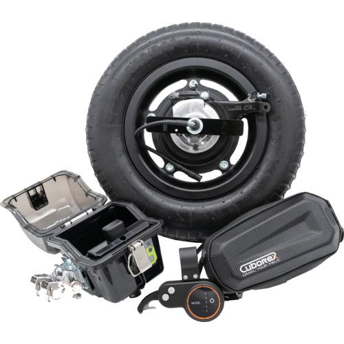 特長：E-cat kit2はお手持ちのねこ車（一輪車・手押し車）をだれでもカンタンに電動化できる取付式の電動アシストタイヤキットです。タイヤが電動で回るので踏ん張る回数が減ります。悪路や段畑、傾斜地、木の根や柔らかい土の上でもらくらく運搬で...