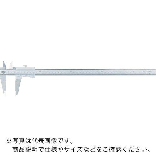 特長：スタンダードな長尺ノギスです。M45・M50・M60・M100は段差測定が可能です。用途：外側測定・内側測定に。仕様：測定範囲(mm)：0〜1000最小表示(mm)：0.05最大許容誤差(mm)：±0.15外側用ジョウ(mm)：130...