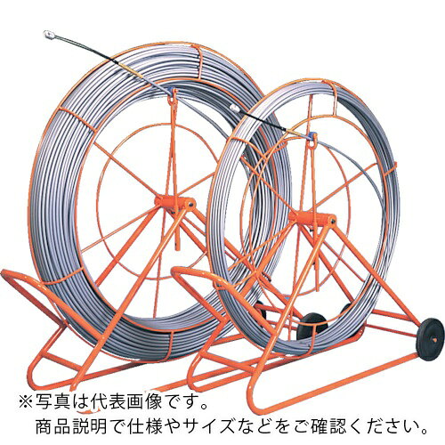 特長：地中・送配電路の通管に通信線路の敷設に最適です。弾力性・耐久性が抜群です。強い、伸びない、絶縁性です。軽いため、運搬が楽です。仕様：ライン長さ(m)：200フレーム質量(kg)：22線径(mm)：φ11　●メーカー取寄商品について 本...