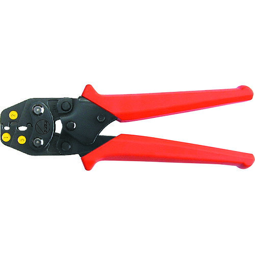 特長：成型確認機構内蔵です。用途：絶縁閉端子用仕様：全長(mm)：194圧着能力：CE-1, 2, 5ミニ圧着工具絶縁閉端子用材質／仕上：スチール　●代表画像について 商品によっては、代表画像を使用している場合がございます。 商品のカラー、...