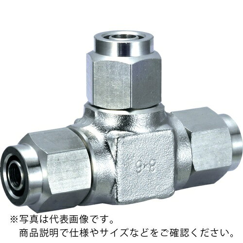 特長：フッ素樹脂チューブと接続します。用途：クリーンエアや純水配管、薬品、腐食性ガス配管に最適。食品・化学・医療・半導体製造など。シール部がなく、シール部分から腐食することがありません。仕様：六角対辺(mm)：14寸法A(mm)：23.5適...