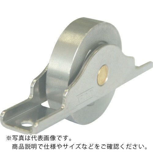 特長：ステンレス仕様で錆に強いです。ベアリング使用によりスムーズな開閉ができます。用途：屋内木製建具。（敷居用）仕様：耐荷重(kg)2個使用時：40A(mm)：76C(mm)：8.5D(mm)：20E(mm)：14F(mm)：5P(mm)：...