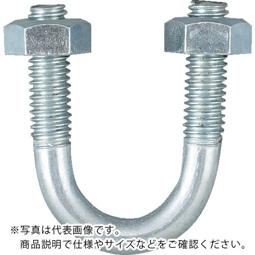 特長：U字金具の代表的な製品です。配管支持金具としては、最も古くからのスタンダードな製品です。用途：SGP管パイプ締め付け金具。横配管、縦配管に。横配管、縦配管にも利用できます。仕様：適合管外径D：65A適合管外径(mm)：76.30P(m...