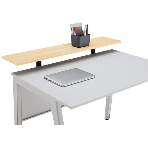 用途：事務用仕様：品名：机上テーブル間口(mm)：1100奥行(mm)：230高さ(mm)：100色：シルクウッド天板：メラミン化粧板張り材質／仕上：天板：メラミン化粧板張り注意：デスク単体で使用する場合、机上テーブルはデスクの天板から奥方...