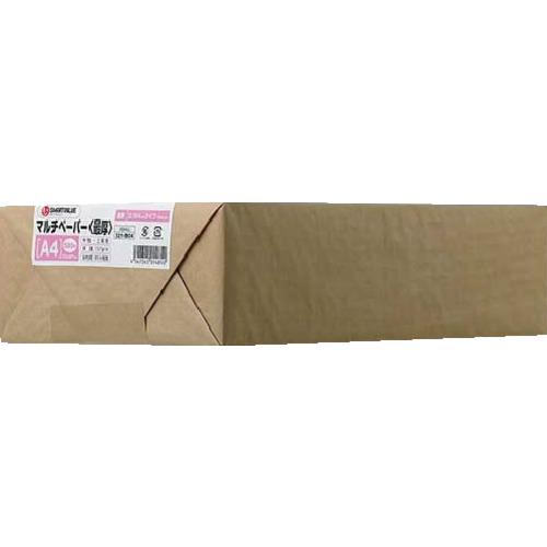 特長：両面印刷に適した厚口マルチペーパーです。仕様：用紙サイズ：A4適合機種：カラーコピー機、モノクロコピー機、カラーレーザー、モノクロレーザー、インクジェット、軽印刷機白色度(%)：ISO85繊維方向：長辺方向（縦目）紙厚(坪量)：184...
