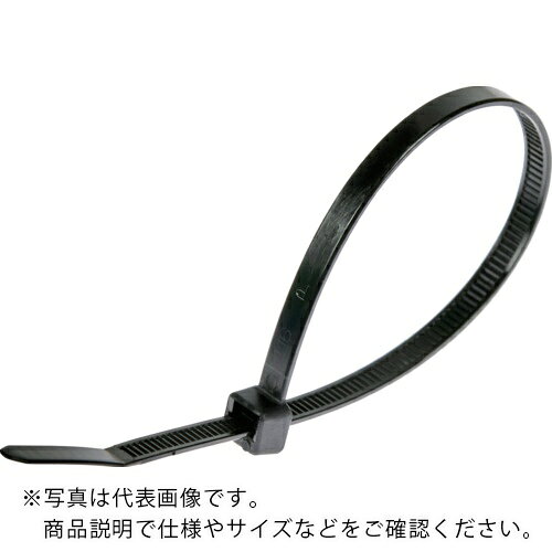 特長：目通しがとても軽く、耐衝撃性に優れた標準タイプの結束バンドです。屋外使用に適しています。スムーズな目通しできっちりしまり、様々な方法で使用できる汎用性の高いナイロン結束バンドです。サイズが豊富でφ22mmからφ229mmまでの結束が可...