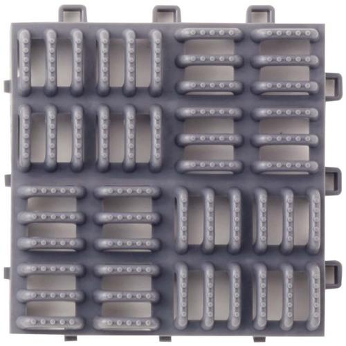 特長：砂、泥、雪落とし専用のジョイントマットです。用途：下駄箱前、渡り廊下など。仕様：色：グレーサイズ長辺(mm)：150サイズ短辺(mm)：150厚さ(mm)：30タイプ：本体防炎適合品：EO950106材質／仕上：エチレン酢酸ビニール（...