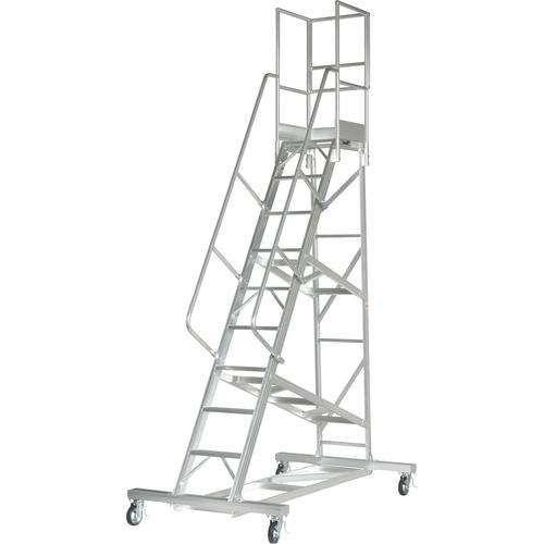 特長：高さ3.5mまでラインナップした大型移動式作業台です。用途：工場・倉庫内作業に。仕様：最大使用質量(kg)：120天板高さ(m)：2.96天板寸法(mm)：正面幅500×奥行520設置寸法(mm)：幅1300×奥行2305段数(段)：...