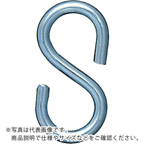 特長：ベーシックな形状で安価なスチール製のS字フックです。用途：物の吊り下げ、引っ掛けとして。仕様：使用荷重(kN)：0.0049D(mm)：1.2L(mm)：10.6W1(mm)：4.0W2(mm)：4.0参考使用荷重(kg)：0.5破断...