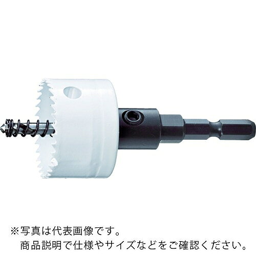 特長：コードレスタイプに最適な薄刃設計の刃型です。六角軸（対辺6.35mm）と10mmのコンビ軸なのでインパクトドリルとチャック式の充電工具にご使用できます。ツバなし貫通タイプです。（φ19〜36）用途：薄ステンレス（0.6mm以下）、薄鉄...