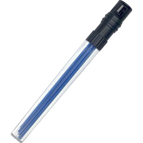 特長：芯削りがキャップ付帯。専用ホルダーと組み合わせれば芯削りが容易に。用途：木材・コンクリートなどの墨付けに。仕様：色：青直径(mm)：170長さ(mm)：47芯径(mm)：2.8材質／仕上：顔料　●代表画像について 商品によっては、代表...