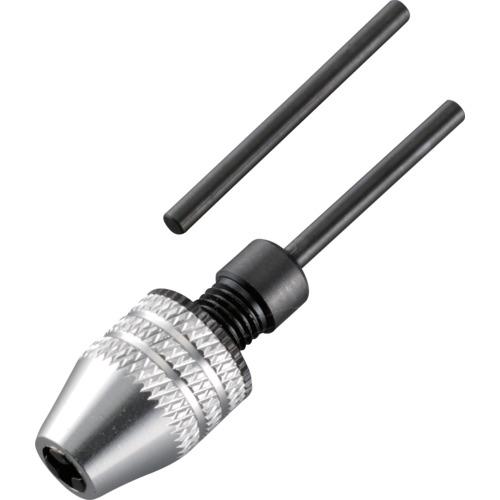 特長：軸径2.35mmの精密ミニドリルチャックです。用途：精密ドリル、先端工具用ミニドリルチャック仕様：チャック能力(mm)：0.3~3.2全長(mm)：121軸径(mm)：2.35三爪キーレスチャック式　●代表画像について 商品によっては...
