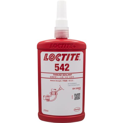 特長：1液無溶剤型嫌気性シール剤です。用途：油圧配管継手用。仕様：色：茶使用温度範囲(℃)：-55〜150粘度(mPa・s)：400〜800（チキソ）推奨硬化促進剤：7649容量(ml)：250使用温度範囲：-55〜150℃粘度：400〜8...