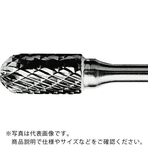 特長：独自開発の刃形状により、高速回転使用時にバーが不用意に被切削物に喰いこんでしまうことがないため、滑らかに加工でき能力アップに貢献します。仕様：形状：先丸円筒(シングルカット)刃径(mm)：6.3刃長(mm)：12.7軸径(mm)：3軸...