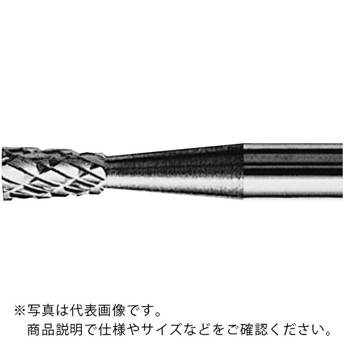 特長：独自開発の刃形状により、高速回転使用時にバーが不用意に被切削物に喰いこんでしまうことがないため、滑らかに加工でき能力アップに貢献します。仕様：形状：逆テーパー(シングルカット)刃径(mm)：3刃長(mm)：4軸径(mm)：3軸長(mm...