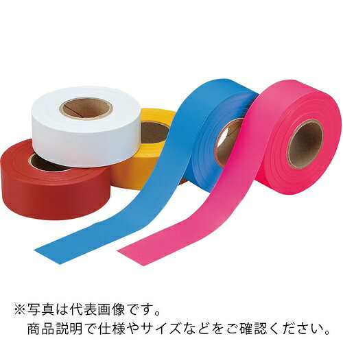特長：カラフルで目立つ標識用ビニールテープです。用途：測量・土木・植林の目印用。植木、樹木調査などの領域表示の目印に。仕様：色：ブルー幅(mm)：30長さ(m)：50厚さ(mm)：0.08カラー：5色展開(15mm幅)、7色展開(30mm幅...