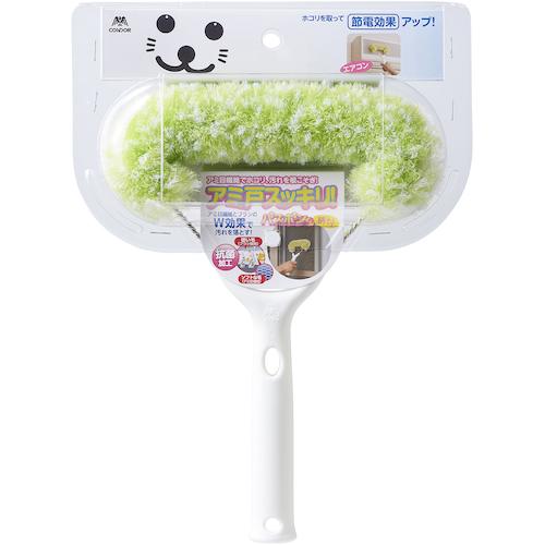 特長：便利な柄付きで手を濡らさずお掃除です。ホコリを取って節電効果アップ（エアコン等）します。アミ目繊維とブラシのW効果でホコリ、汚れを根こそぎとれます。用途：網戸清掃用ブラシ仕様：横(mm)：220厚さ(mm)：50縦(mm)：310色：...