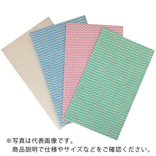 特長：速乾性のある厚手タイプのカウンタークロスです。用途：食品加工、清掃仕様：色：ホワイトケース入数：12袋シートサイズ(mm)：300×610目付：60g/m2材質／仕上：レーヨン70%、ポリエステル30%　●代表画像について 商品によっ...