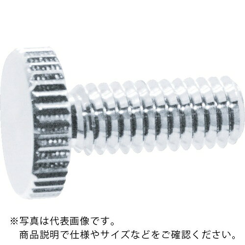 特長：装飾用の平小ねじです。縦目に入れられたローレットの滑り止め効果により締め付けを簡単に行うことができます。用途：化粧ねじとして。仕様：呼び径d：M6呼び径L：20頭部径(mm)：12厚さ(mm)：3材質／仕上：真鍮表面処理：クロームメッ...