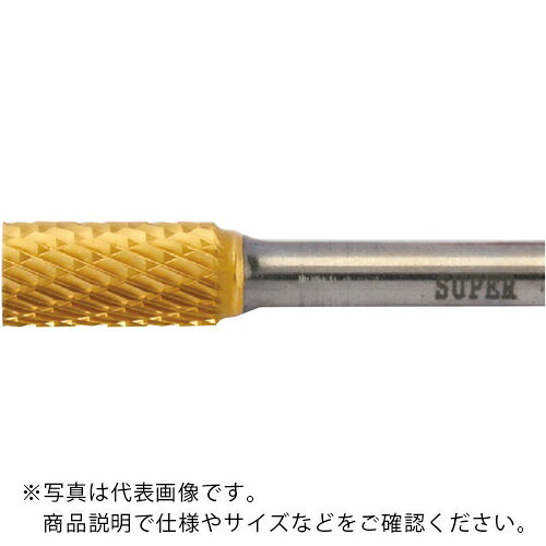 特長：チタン（Tin）コーティング処理により、表面硬度が高く・バー寿命が長く・切粉のハケが良くなります。独自開発の刃形状により、高速回転使用時にバーが不用意に被切削物に喰いこんでしまうことがないため、滑らかに加工でき能力アップに貢献します。...