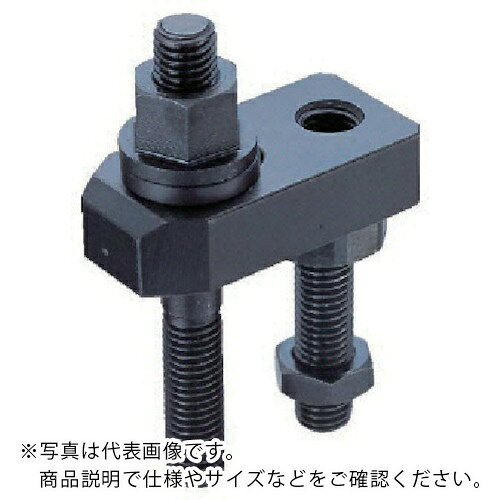 特長：溝付きストラップセット（Aタイプ）です。仕様：長さ(mm)：125幅(mm)：38高さ(mm)：87ボルト径(mm)：M16×2ボルト径:M16×2クランプ力（kN）：16.1〜26.9溝付きストラップセット材質／仕上：スタッドボルト...