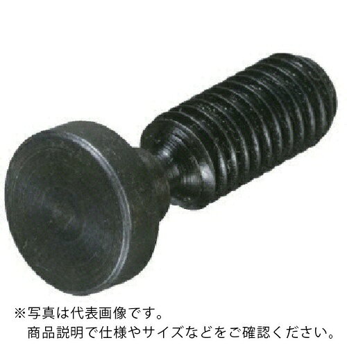 特長：スイベルスクリュー（Bタイプ）です。先端パッドは逆ネジ仕様です。仕様：M：M12×1.75L(mm)：77許容トルク(N・m)：20スイベルスクリュー材質／仕上：ボルト：SCM435焼入焼戻 黒染めパッド：SUM24L 黒染め注意：先...