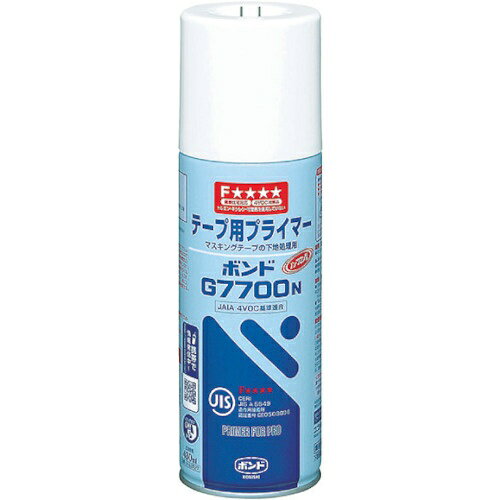 特長：密着性に優れたマスキングテープ固定用プライマーです。JIS F☆☆☆☆規格品です。日本接着剤工業会 JAIA 4VOC基準適合品です。用途：モルタル・コンクリート・木枠・幅木などにマスキングテープを使用する際の下地処理。仕様：色：淡黄...