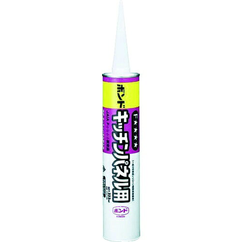 特長：強靱な接着性を有し、幅広い被着材に適応します。耐熱性に優れています。日本接着剤工業会 JAIA F☆☆☆☆規格品、JAIA 4VOC基準適合品です。用途：キッチンパネル施工用専用接着剤。（二次接着用）衝撃や振動に対して割れやすい材料の...