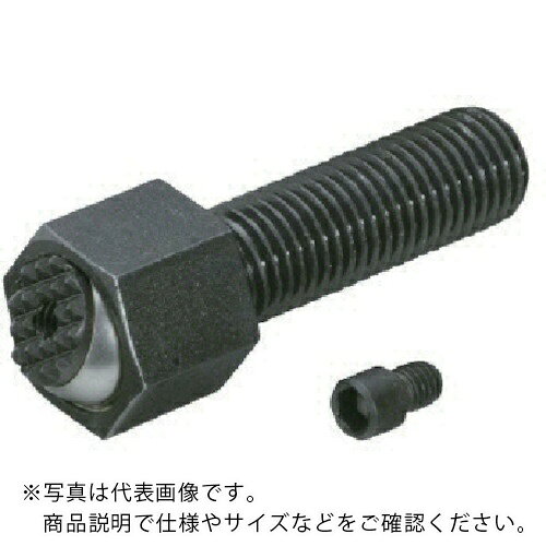 特長：ボールユニット（ボルトタイプ）です。仕様：高さ(mm)：59M：M12×1.75W(mm)：19長さ(mm)：59ボールユニット(ボルトタイプ)材質／仕上：本体：SCM440 焼入焼戻 黒染めボール：SUS440チップ：SKH51 焼...
