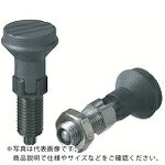 特長：ノブの操作でノーズがストロークし、位置決めします。ノブを引いた状態で90゜回転するとノーズが引っ込んだ状態でロック(固定)できます。仕様：インデックスプランジャー材質／仕上：本体：SUS303ノブ：ポリアミド つや消しブラックコイルバ...