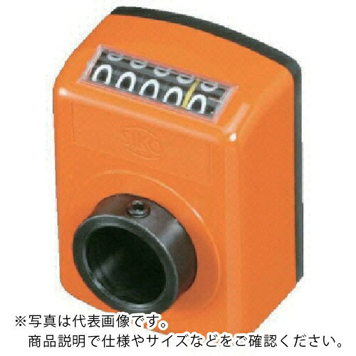 特長：拡大鏡によるカウンターウィンドーです。機械の振動等によるシャフトの回転防止としてSKP-09が使用可能です。シャフト穴径φ20mm(シャフトスリーブ使用でφ12、14、15、16が可能)ポリアミド製で軽量です。文字高さ7mm仕様：送り...