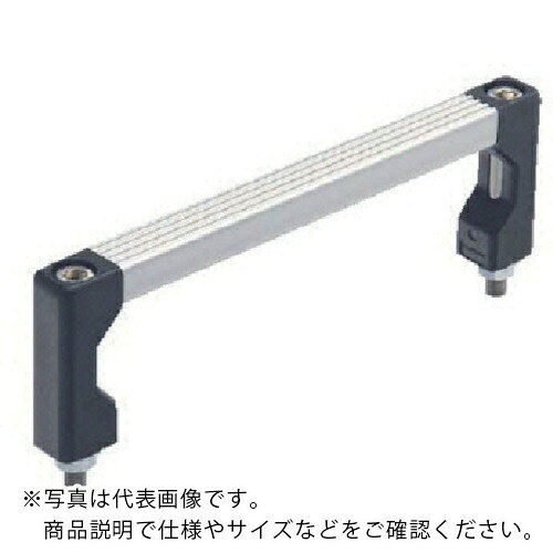 特長：軽量でシンプルなデザインに仕上てあります。エルボは横へ強く引っ張るとグリップから外すことができます。19インチラック規格(IEC規格)対応品です。仕様：全長(mm)：135全高(mm)：40ねじ寸法：M5×0.8ねじ長さ(mm)：11...