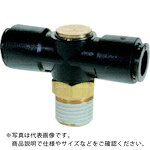 特長：用具不要のワンタッチ着脱です。チューブへの傷がつきにくいロック構造です。用途：各種エア配管仕様：適合チューブ外径D(mm)：8ネジ部：R1/4材質／仕上：本体：しんちゅう、ポリアセタール樹脂シール材：ニトリルゴム　●メーカー取寄商品に...