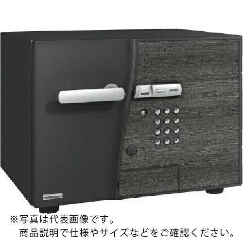 特長：日常の空間に溶け込むインテリアデザイン金庫です。用途：オフィス、個人宅、重要書類の保管仕様：容量(L)：19.5色：ブラック本体寸法(mm)間口：484本体寸法(mm)奥行：460.5本体寸法(mm)高さ：372有効内寸(mm)間口：...