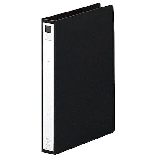 特長：書類が差し替えしやすいリング金具です。第2面に便利な三角ポケット付きです。用途：書類の整理に。仕様：色：黒A4タテ型（S型）2穴幅×奥行×高さ：36mm×238mm×306mmコピー用紙200枚材質／仕上：表紙：ポリプロピレン（生地厚...